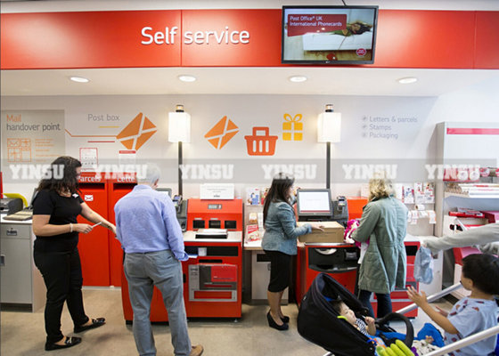 Self Service Terminal / Cash Deposit Kiosk Fingerprinter Reader For Shopping Mall