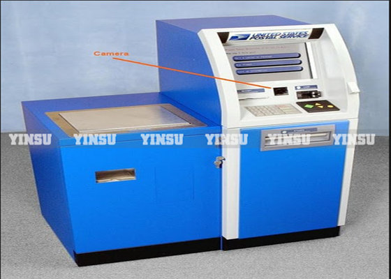 Anti Rain Stainless ATM Machine Kiosk Fashion Style For Insurance Company