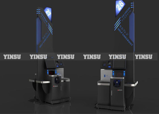 Touch Screen Self Checkout Machine For Airports , Building Hall And Stations