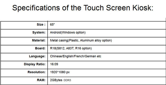 15 Inch Panel Shopping Mall Kiosk / Lcd Advertising Machine 1 Year Warranty