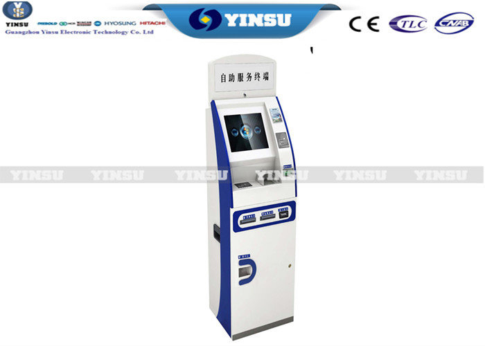 Indoor DT-52A self kiosk payment machine accept cash /bank card payment