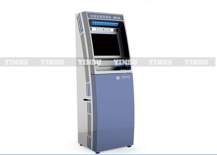 Bar Code Scanner Self Service Kiosk 21.5 Inch Touch Screen With Pin Pad