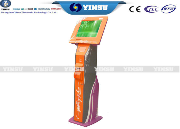 Coupon Ticket Shopping Mall Kiosk 19 Inch Touch Monitor And Company Logo