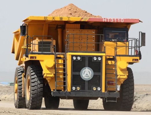 Electric Wheel Drive Mining Dump Truck Max Speed 50 Km/H 6,350 Mm Width