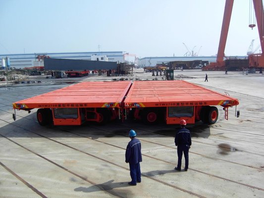 Special Vehicle Hydraulic Platform Trailers , Heavy Duty Platform Semi Trailer