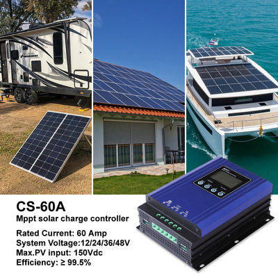 MPPT 12V/24V/48V Solar Charge Controller Off Grid Solar System 60A Solar Controller