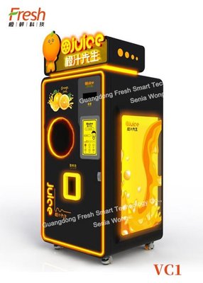 factory new model pure juice Fresh fruit orange Squeezing Automatic Beverage Vending Machine with cleaning systems supplier