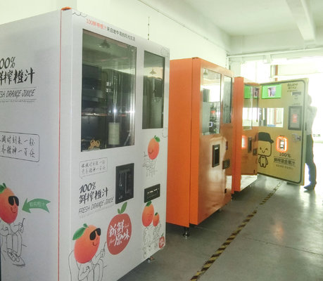 shopping mall oj 220V 50HZ orange vending machine supplier