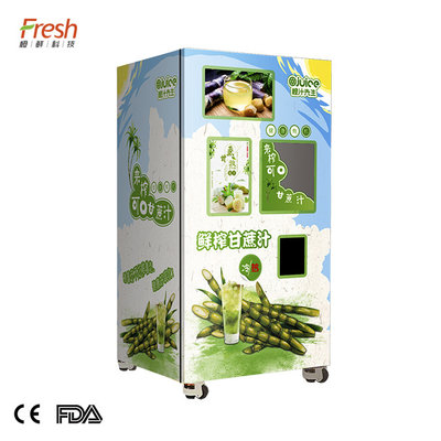 shopping mall yellow red sugarcane juice vending commercial machine supplier