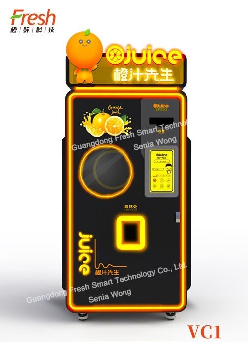 factory new model pure juice Fresh fruit orange Squeezing Automatic Beverage Vending Machine with cleaning systems supplier