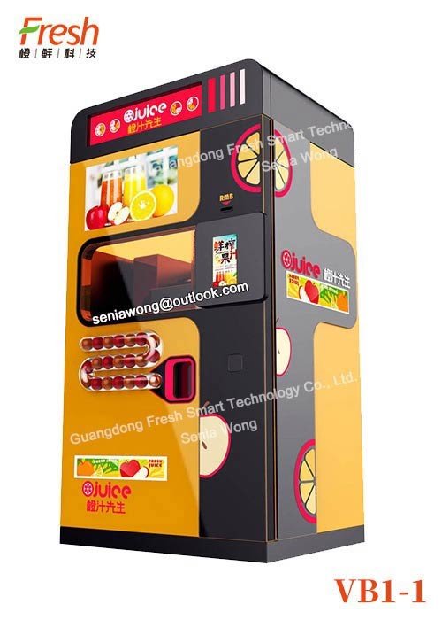 food grade material fresh juice Orange Juice Squeezing Automatic Beverage Vending Machine with online payment system supplier