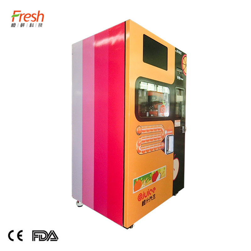 station summer orange juicer extractor vending machine freshly squeezed orange juice vending machine supplier