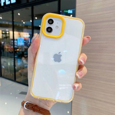 2 in 1 Transparent Bumper Phone Case For iPhone 14 14 pro max plus 13 pro 12 Soft Silicone Shockproof Back Cover