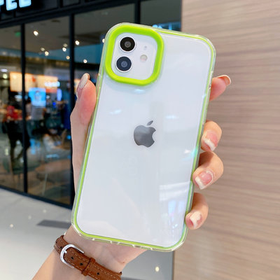 2 in 1 Transparent Bumper Phone Case For iPhone 14 14 pro max plus 13 pro 12 Soft Silicone Shockproof Back Cover