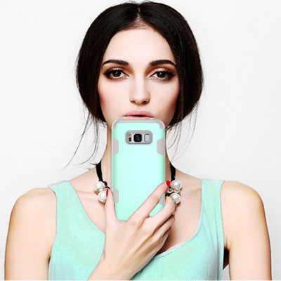 high quality silicon pc 2 in 1  shockproof cell phone case cover for samsung galaxy s8