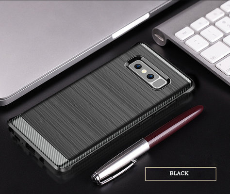 Phone Shell With TPU Carbon Fiber Drawing luxury Business phone Back Cover Anti-knock Case for samsung galaxy S8 plus NO