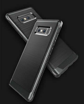 Phone Shell With TPU Carbon Fiber Drawing luxury Business phone Back Cover Anti-knock Case for samsung galaxy S8 plus NO
