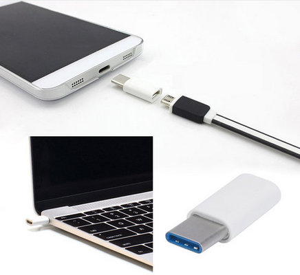USB 3.1 Type C Male to Micro USB 5Pin Female Microusb Data Charger Adapter Cable for Apple Macbook