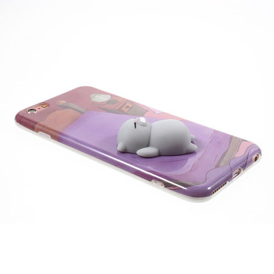 New Products 2017 Unique Cute Animal TPU Squishy 3D Cats Phone Cases For iPhone 6 6 plus 7 7 Plus