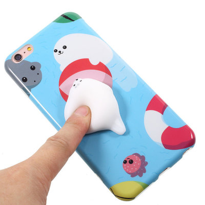 New Products 2017 Unique Cute Animal TPU Squishy 3D Cats Phone Cases For iPhone 6 6 plus 7 7 Plus