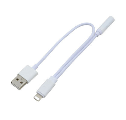 2 in 1 Charge and Audio Iphone 7 8 Earphone Headphone Jack Adapter Connector Cable 3.5mm Aux Headphone Jack