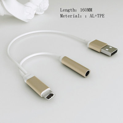 2 in 1 Charge and Audio Iphone 7 8 Earphone Headphone Jack Adapter Connector Cable 3.5mm Aux Headphone Jack