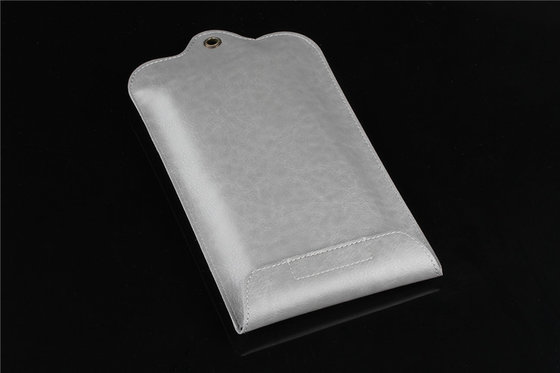 High Quality Cell phone accessories Genuine Leather wallet card leather case for iPhone 8 with a Lanyard