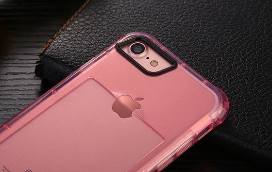 Transparent Clear Credit ID Card Slot Soft TPU Shockproof Silicon Mobile Phone Case For iPhone 8