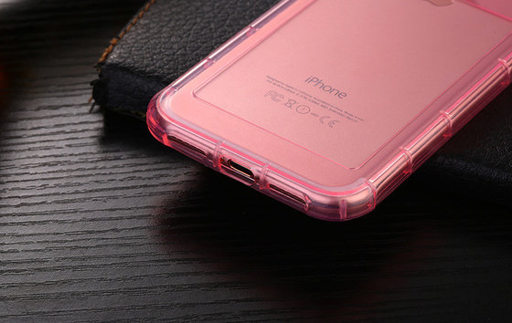 Transparent Clear Credit ID Card Slot Soft TPU Shockproof Silicon Mobile Phone Case For iPhone 8