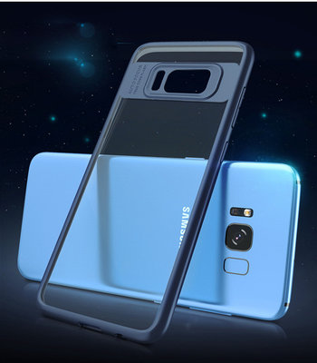 2017 new Crystal Gel Ultra-Thin case transparent Soft TPU PC 2 in 1 kickstand cover for Samsung galaxy S8 S8PLUS