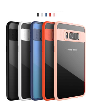 2017 new Crystal Gel Ultra-Thin case transparent Soft TPU PC 2 in 1 kickstand cover for Samsung galaxy S8 S8PLUS