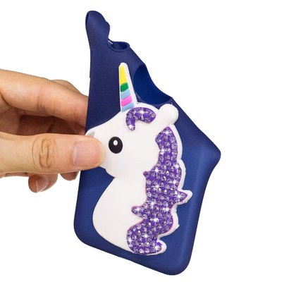 3D Cartoon Animal  RhinestoneSilicone Soft Bling Glitter shockproof tpu phone case for iphone 7/8