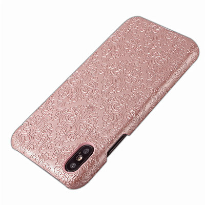 Flower Embossing pattern PU Leather Card Slots Phone Skin Hard Back Cover case For Iphone x s 7 7 plus 6 6 plus