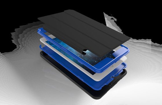 For New iPad 2017 wifi Protective armor hybrid defender kickstand auto wake sleep case cover