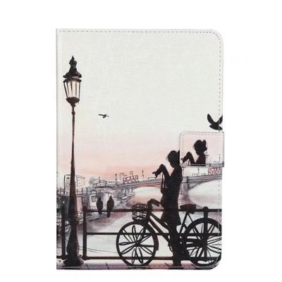 Ultra Slim Cat Cartoon  PU Leather Magnetic Light Weight Cover Tablet Case For iPad Air