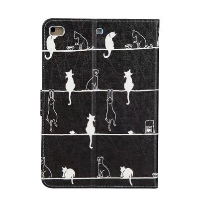 Ultra Slim Cat Cartoon  PU Leather Magnetic Light Weight Cover Tablet Case For iPad Air