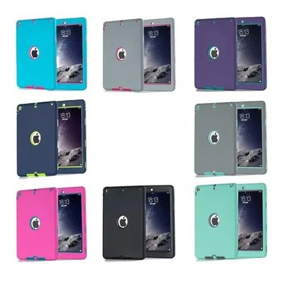 3 in 1 Rugged Hybrid Shockproof Heavy Duty Rubber Tablet Case Cover For  iPad Pro 9.7
