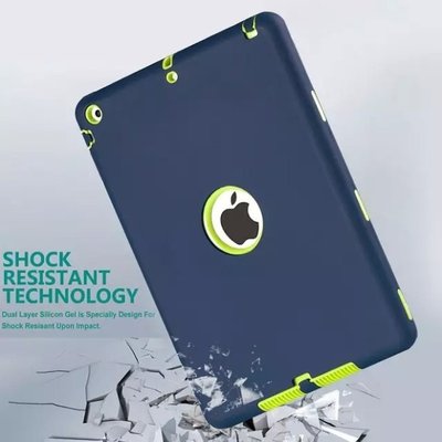 3 in 1 Rugged Hybrid Shockproof Heavy Duty Rubber Tablet Case Cover For  iPad Pro 9.7