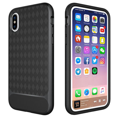 2017 Mobile phone accessories shockproof case tpu pc case for iphone x, for iphone 8 case hybrid, for iphone x armor cas