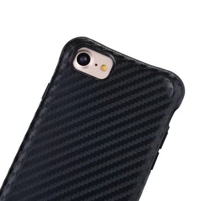 TPU soft air cushion pattern carbon fiber Shockproof  phone case for iPhone 7 /8