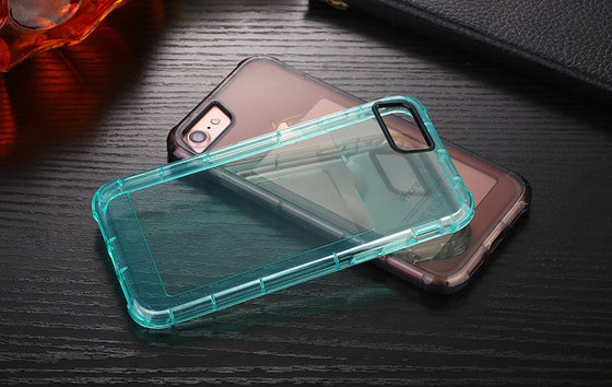 for iphone 7/8 clear credit card slots ultra thin tpu phone back cover case