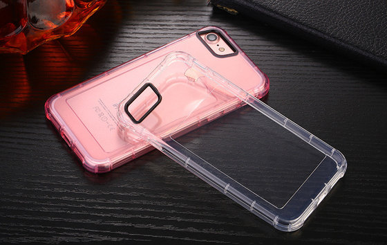 for iphone 7/8 clear credit card slots ultra thin tpu phone back cover case