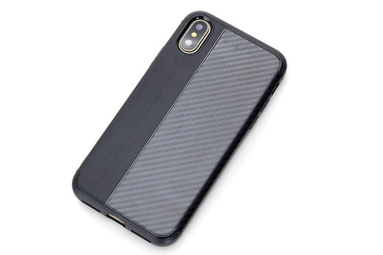 New in USA TPU carbon fiber mobile phone case for iphone x ,For iPhone x TPU brushed cellphone case