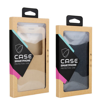 Kraft card Paper Recyclable Environmental Friendly package Phone case Box Packaging Custom