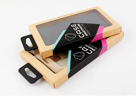 Kraft card Paper Recyclable Environmental Friendly package Phone case Box Packaging Custom