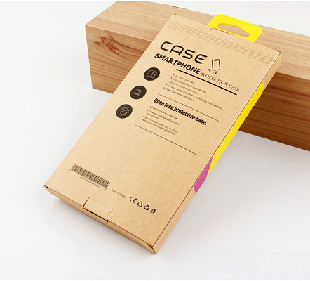 Kraft card Paper Recyclable Environmental Friendly package Phone case Box Packaging Custom