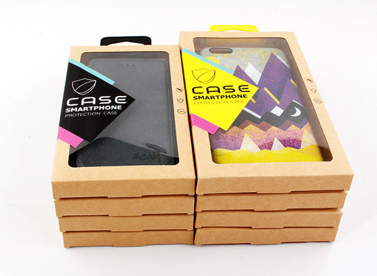 Kraft card Paper Recyclable Environmental Friendly package Phone case Box Packaging Custom
