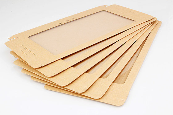 Kraft card Paper Recyclable Environmental Friendly package Phone case Box Packaging Custom