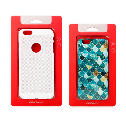 PVC Kraft paper phone case packaging retail package boxes for mobile phone cover packaging
