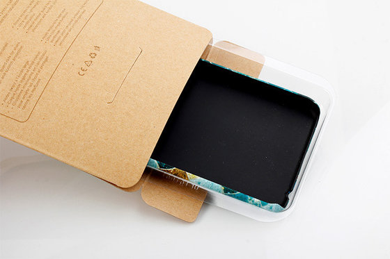 PVC Kraft paper phone case packaging retail package boxes for mobile phone cover packaging